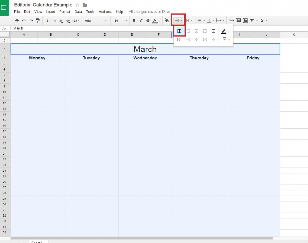 How To Create a Free Editorial Calendar Using Google Docs - Tutorial ...