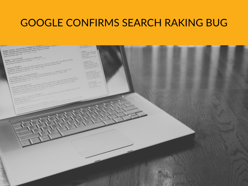 Google Confirms Search Ranking Bug
