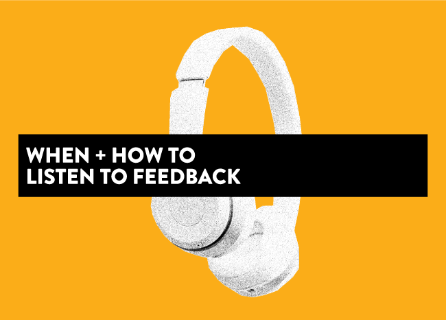 Tips for Taking Feedback